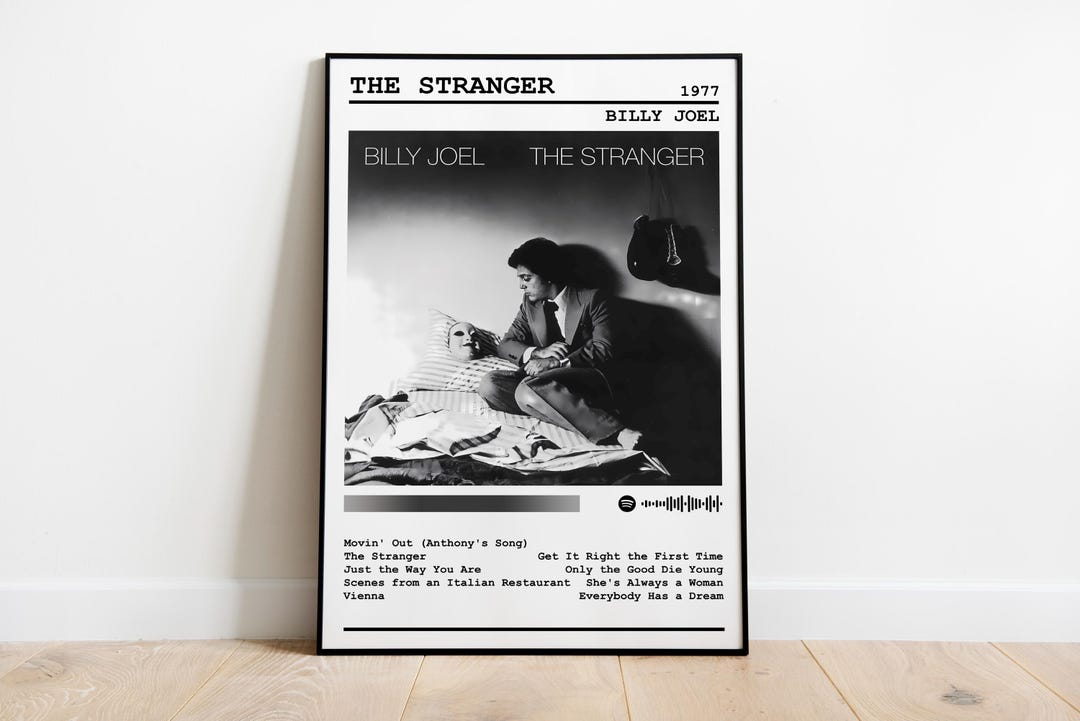Billy Joel Poster Print | the Stranger Album Poster | Music Poster ...