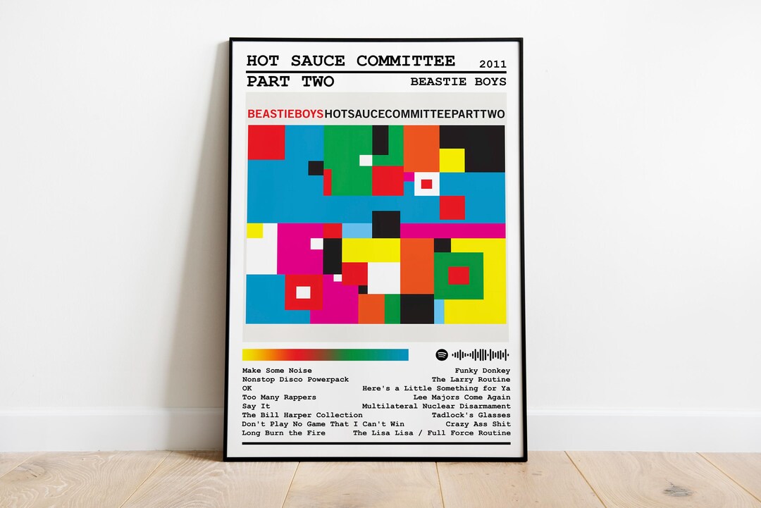 Beastie Boys Poster Print | Hot Sauce Committee P2 Album Poster | Music ...