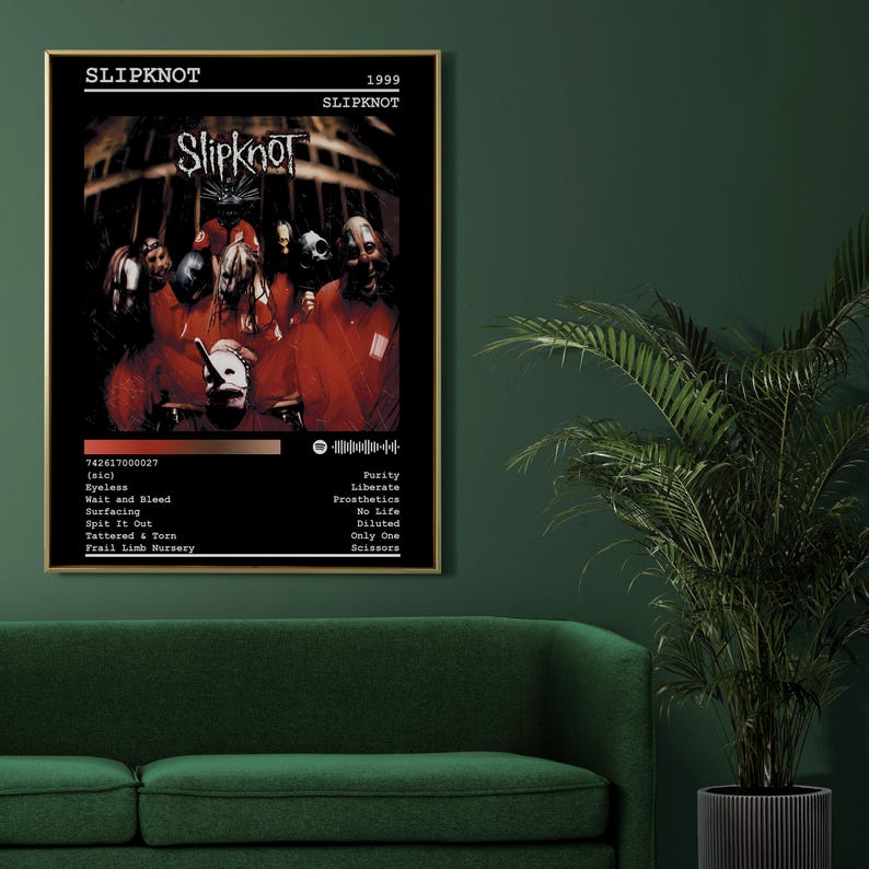 Slipknot Poster Print | Slipknot Album Poster | Music Poster | Album ...