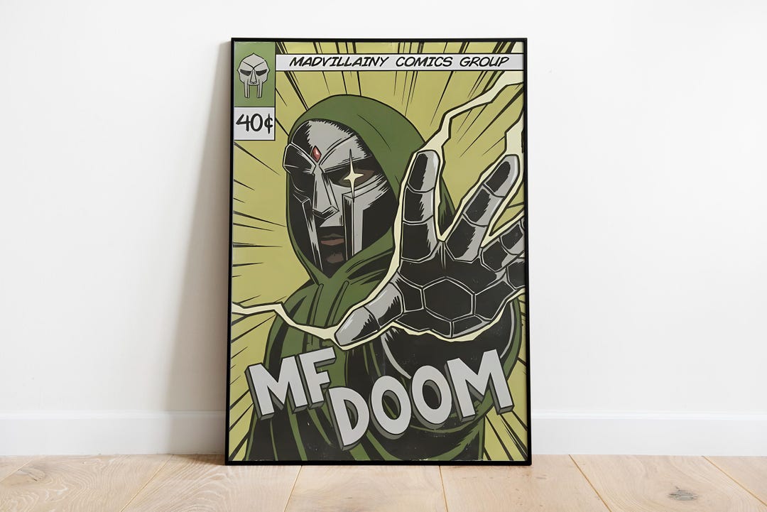 MF DOOM Poster Print | Artist Poster | MF Doom Comic Poster | Poster ...