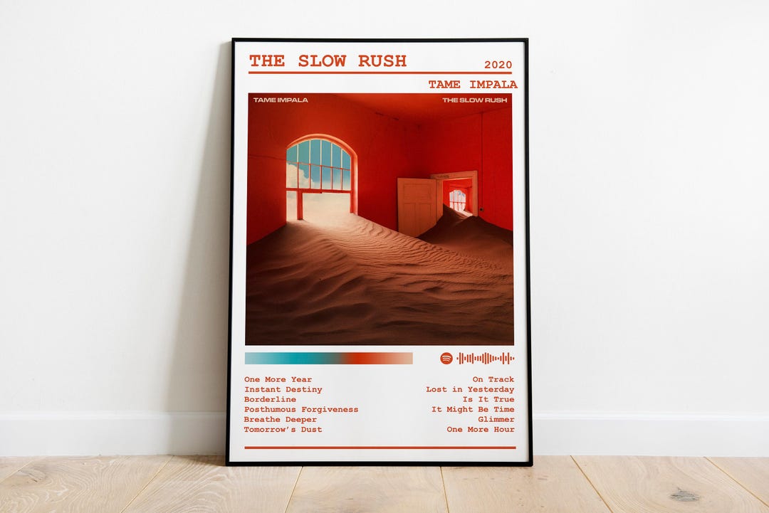 Tame Impala Poster Print | the Slow Rush Album Poster | Music Poster ...