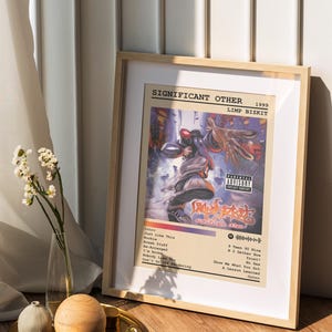 Limp Bizkit Poster Print | Significant Other Album Poster | Music ...