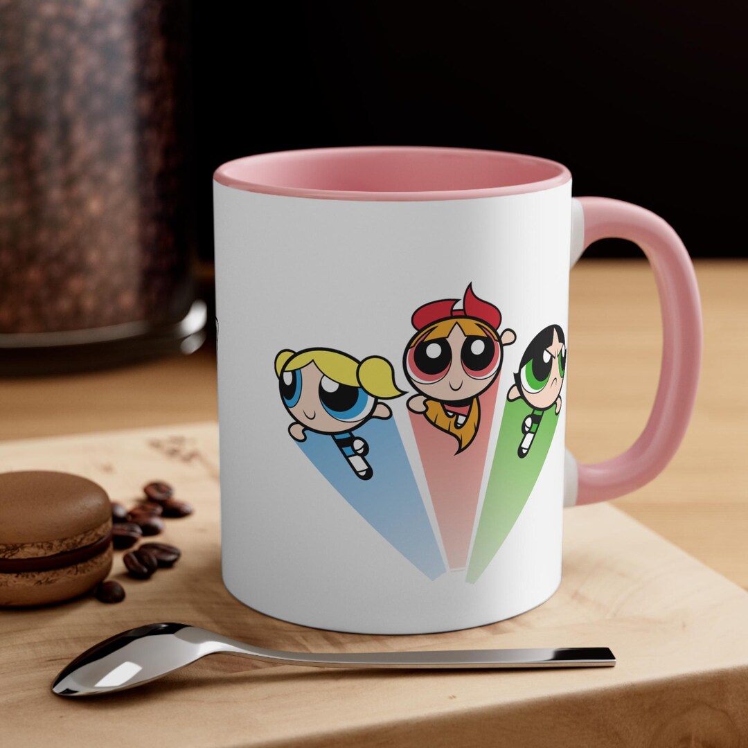 Powerpuff Girls Mug 11oz White-pink | PPG Mugs | Powerpuff Girls Gifts ...