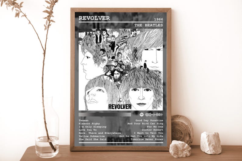 The Beatles Poster Print | Revolver Album Poster | Music Poster | Album ...