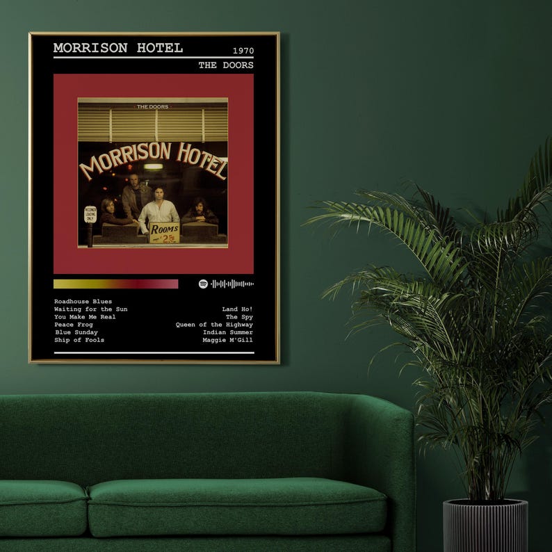 The Doors Poster Print | Morrison Hotel Album Poster | Music Poster ...