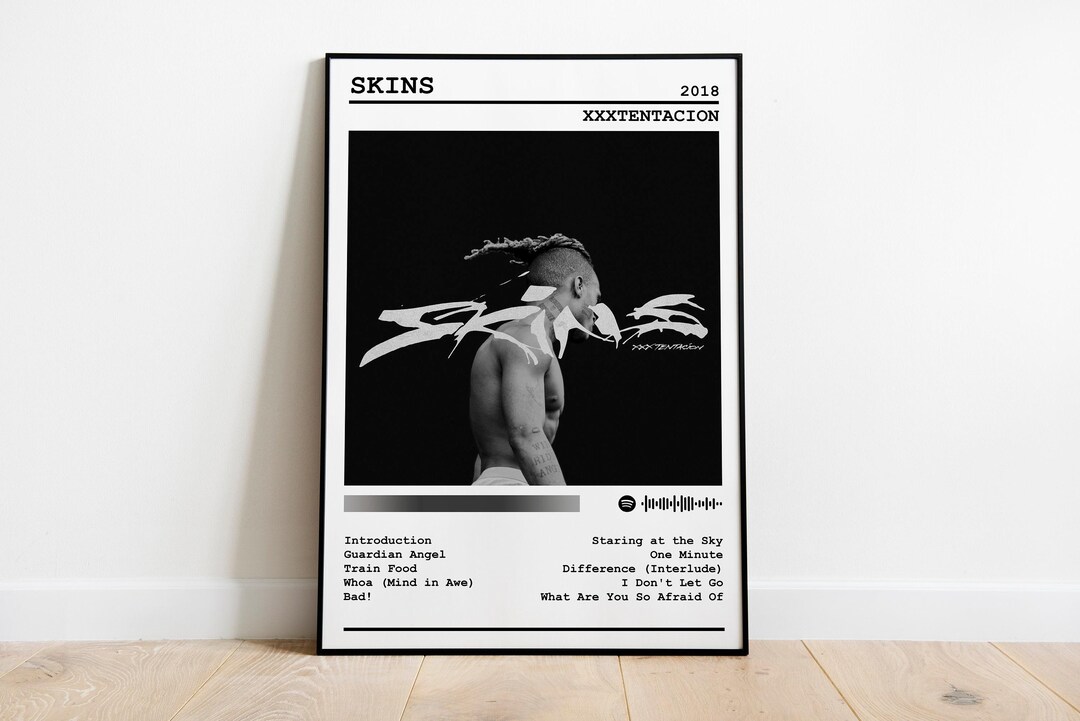 Xxxtentacion Poster Print | Skins Album Poster | Music Poster | Album ...