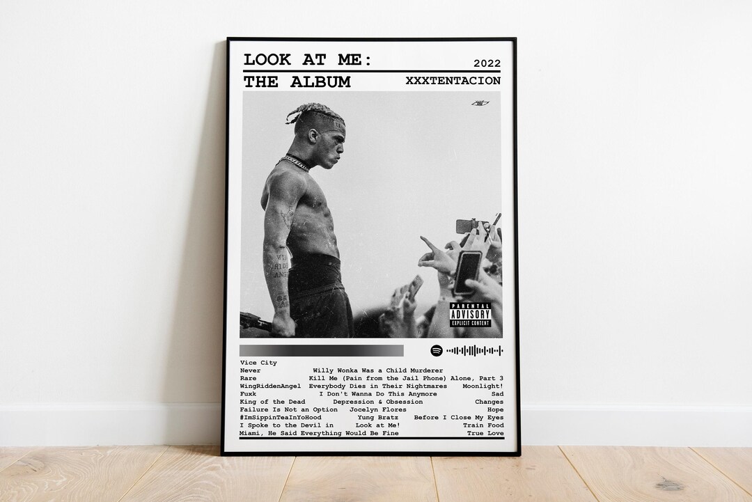 Xxxtentacion Poster Print | Look at Me Album Poster | Music Poster ...
