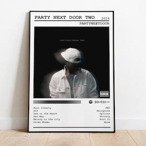 Party Next Door Print | Party Next Door Two Album Poster | Music Poster ...