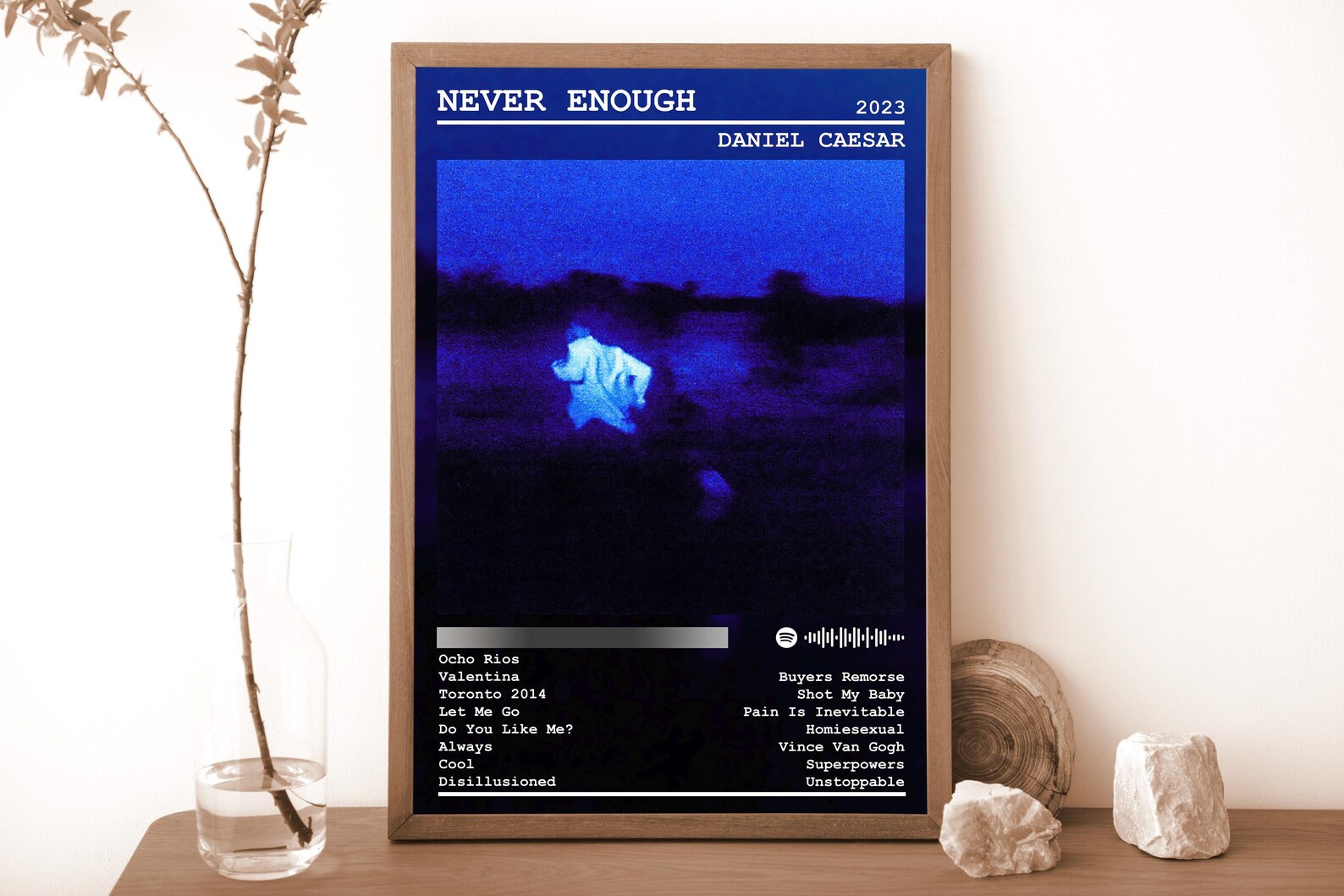 Daniel Caesar Poster Print | Never Enough Album Poster | Music Poster ...