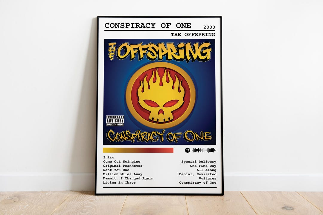 The Offspring Poster Print | Conspiracy of One Album Poster | Music ...
