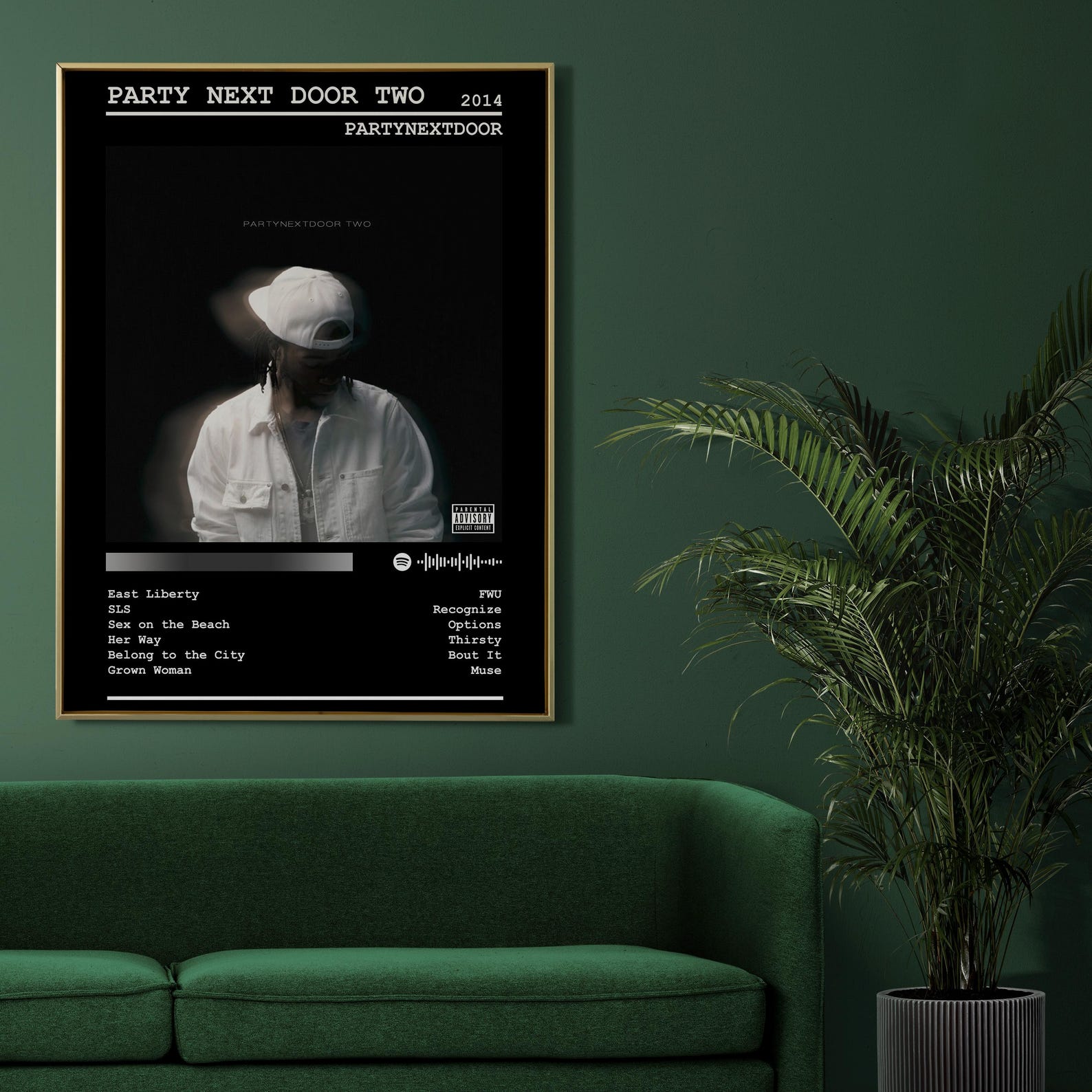 Party Next Door Print | Party Next Door Two Album Poster | Music Poster ...