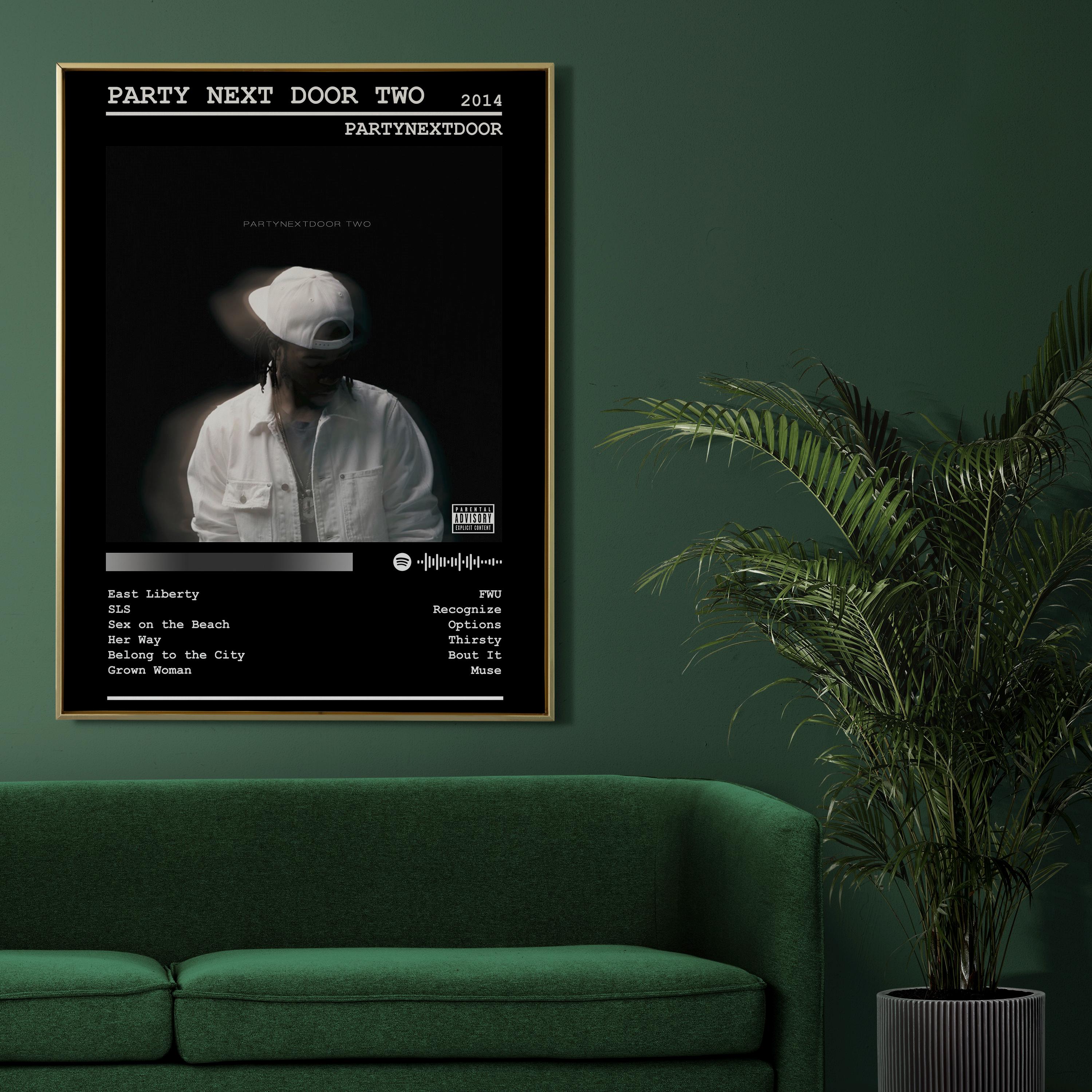 Party Next Door Print | Party Next Door Two Album Poster | Music Poster ...