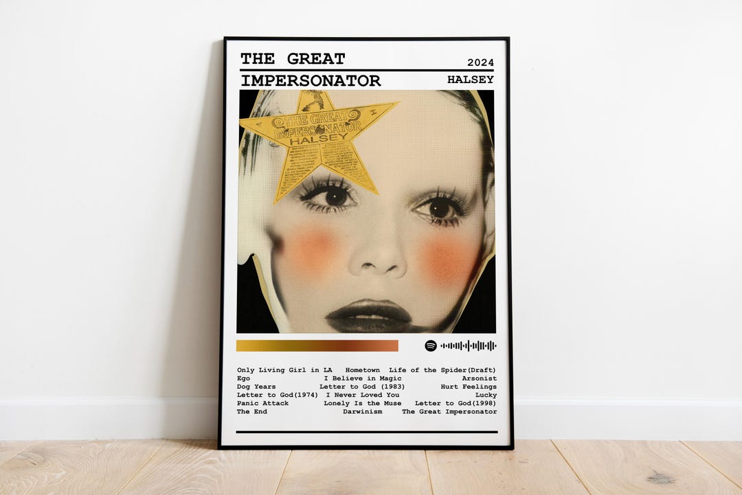 Halsey Poster Print | the Great Impersonator Album Poster | Music ...