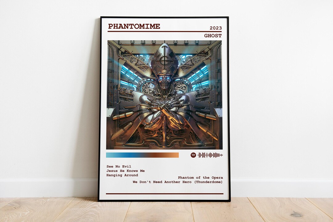 Ghost Poster Print | Phantomime Album Poster | Music Poster | Album ...