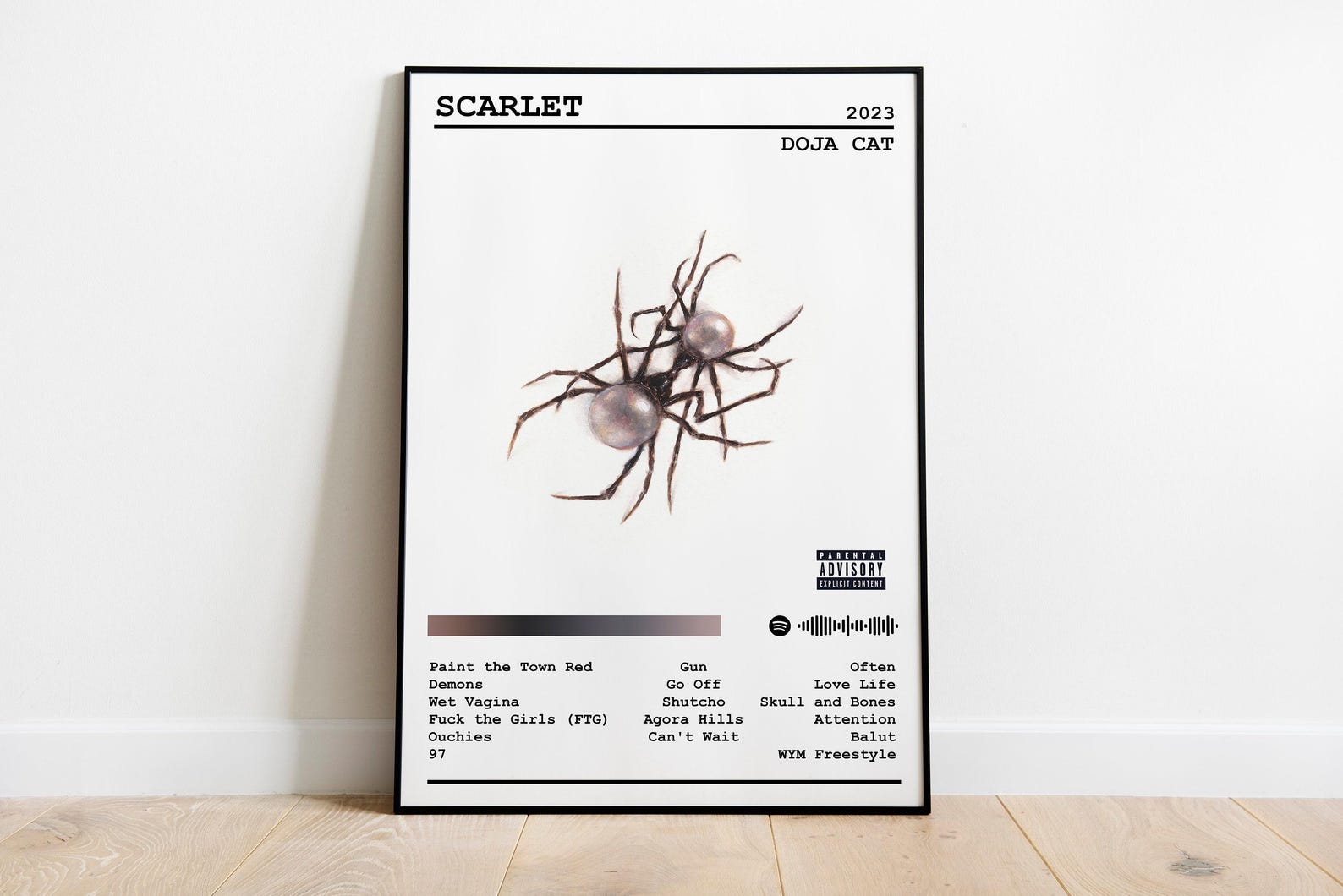 Doja Cat Poster Print | Scarlet Album Poster | Music Poster | Album ...