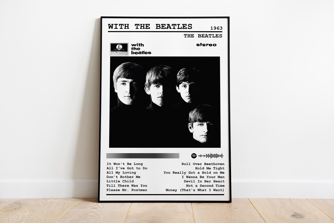 The Beatles Poster Print | With the Beatles Album Poster | Music Poster ...