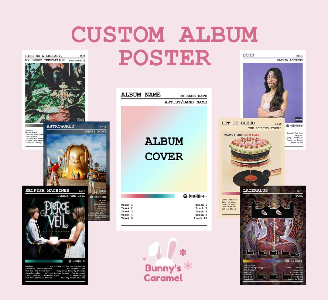 Custom Album Poster Print | Artist Poster | Personizable Music Poster ...