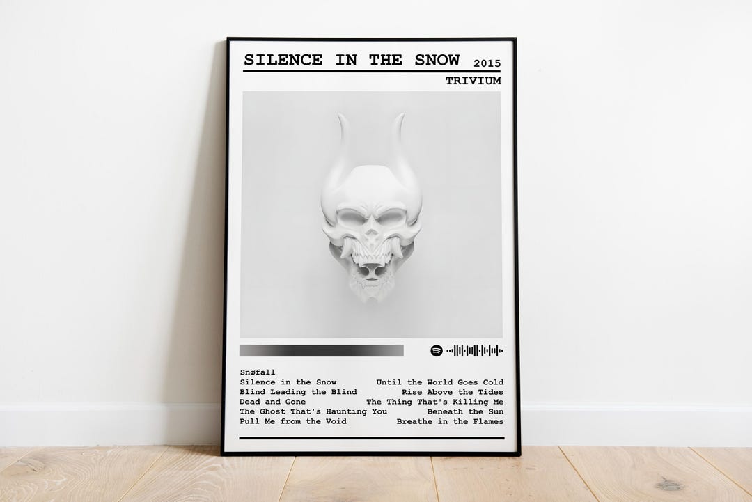 Trivium Poster Print | Silence in the Snow Album Poster | Music Poster ...
