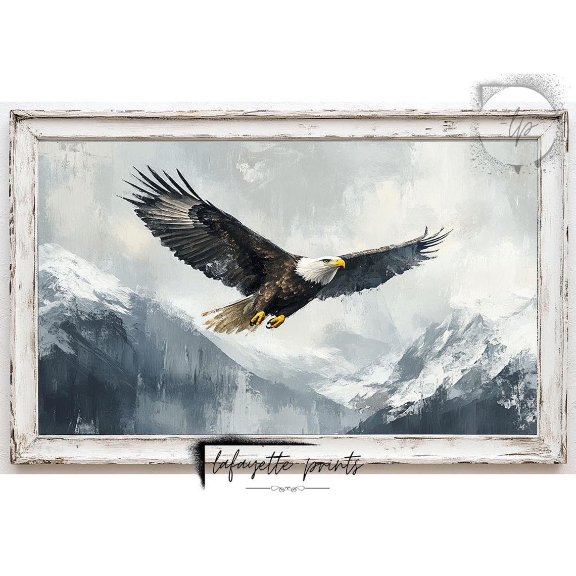 American Eagle Painting | PRINTABLE | Patriotic Wall Art | Flying Eagle ...