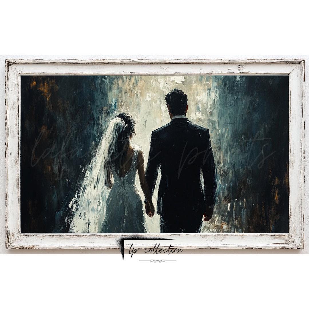 Wedding Couple | Vintage Wedding Art | Romantic Wall Art | Love Story ...