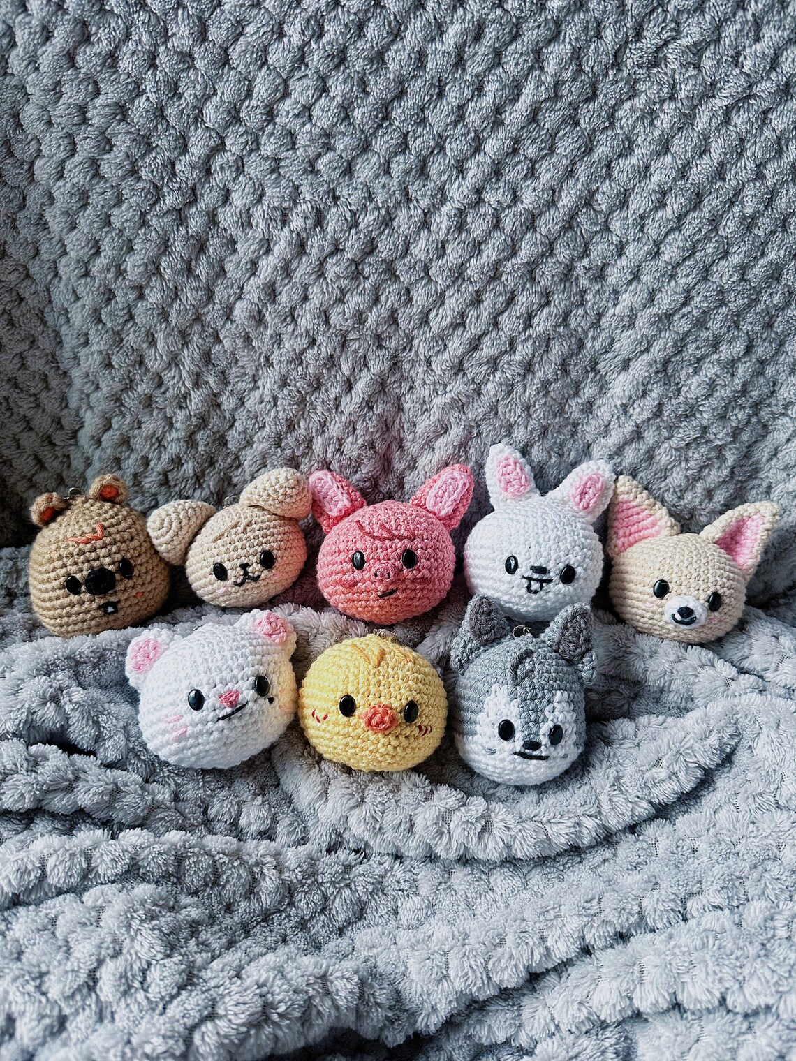 SKZOO Leebit Crochet Keychain Stray Kids Lee Know - Etsy