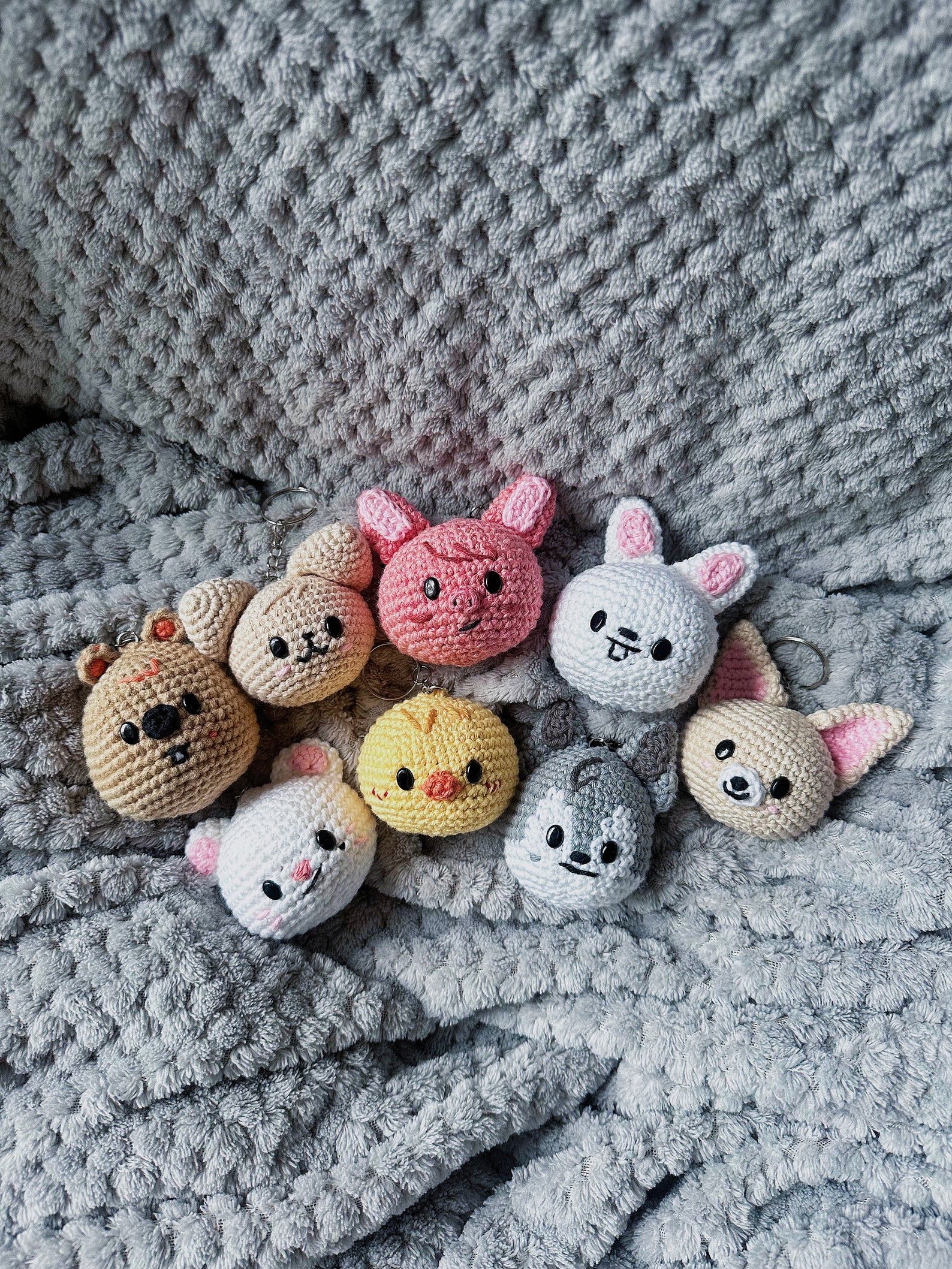 SKZOO Leebit Crochet Keychain Stray Kids Lee Know - Etsy