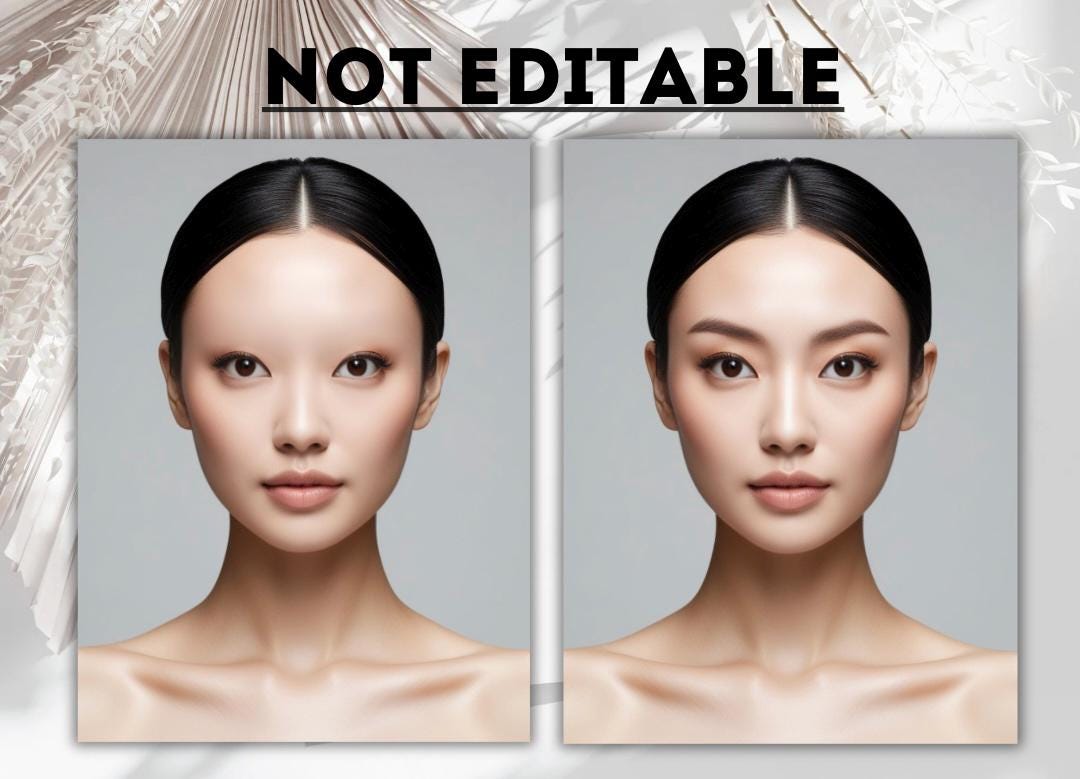 Eyebrow Practice Sheets, Brow Practice Forms, Brow Mapping ...