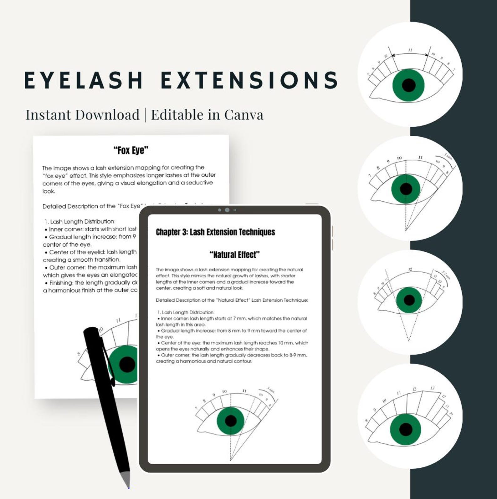 Eyelash Extensions Training Manual, Lash Ebook, Lash Course, Lash Manual, Canvas, Lash Education ...