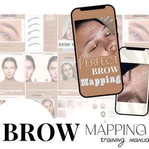 Eyebrow Mapping Course, Guide Printable Editable Training Canva Ebook ...