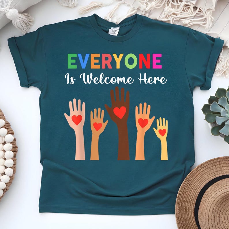 Everyone is Welcome Here Svg Png, Everyone is Welcome Here Poster ...