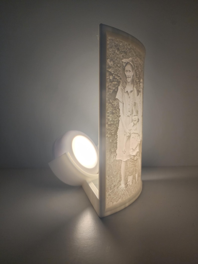 Custom 3D Printed Photo Lithophane Light | Personalized Gift - Etsy