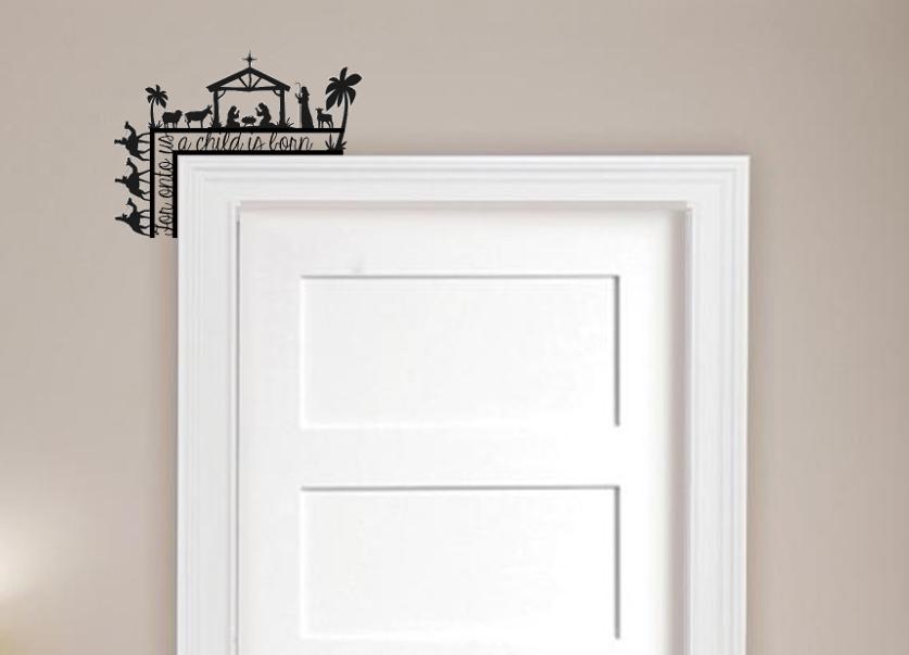 Nativity Scene Door Corner | 3D Printed Christmas Decor | Religious ...