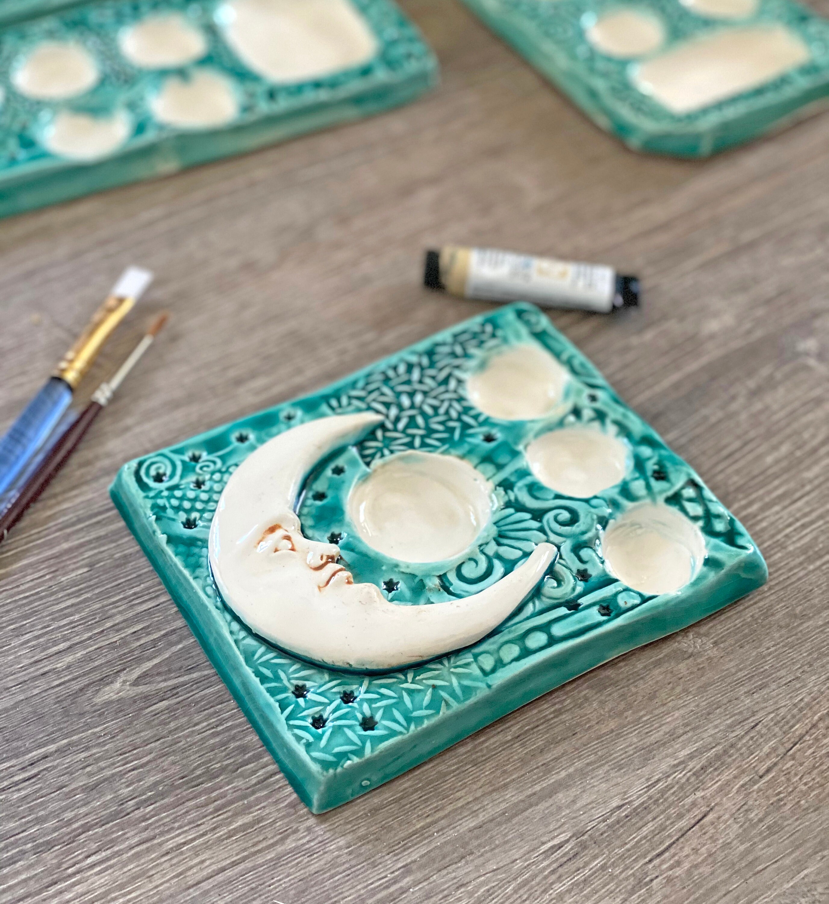 Moon Paint Palette Watercolor Palette Craft Kit Birthday | Etsy