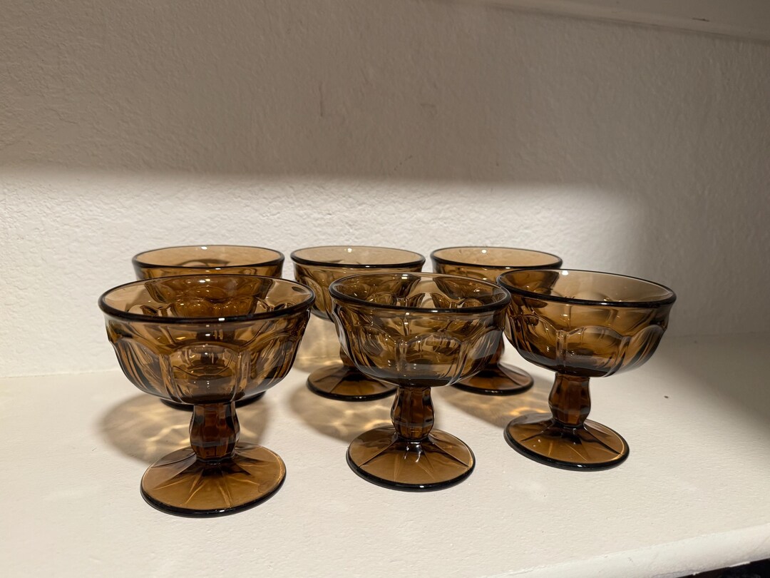 Vintage Noritake Provincial Chocolate Brown Champagne Tall / Sherbet ...
