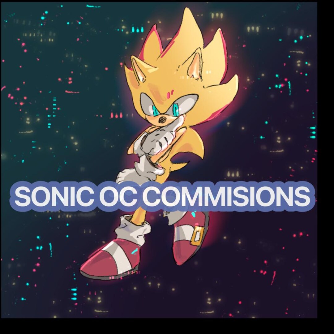 Sonic Oc/character Art Commission. Cool Pose With Awesome Background ...