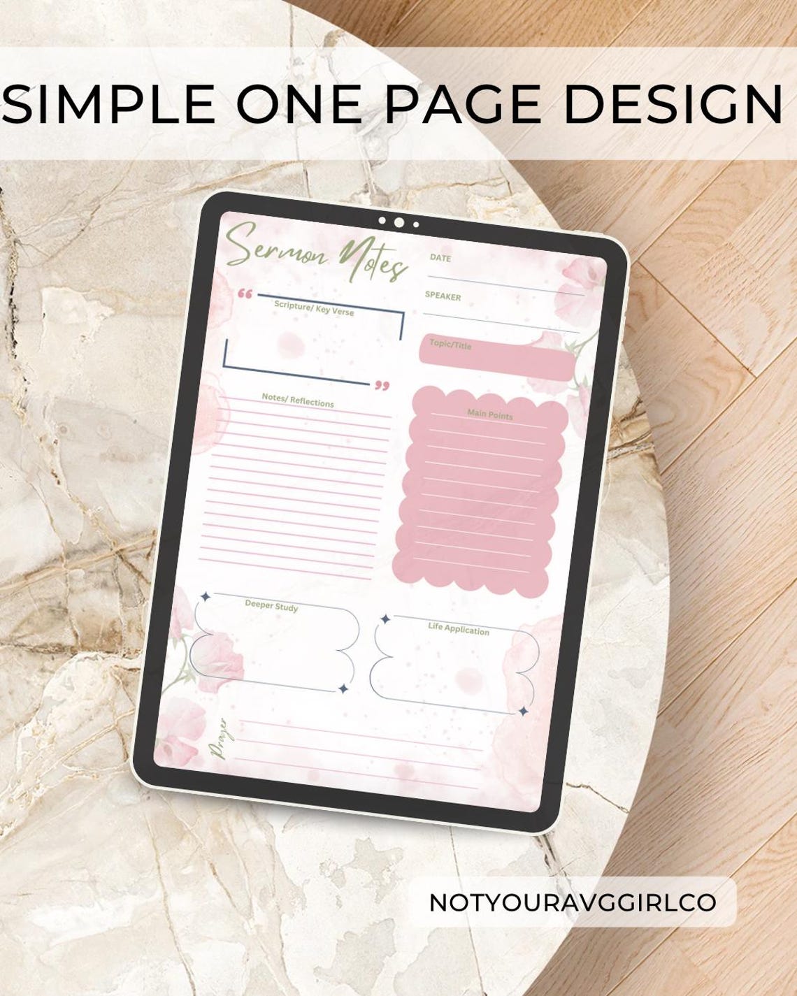 Digital Sermon Notes | Compatible With Goodnotes & Notability | Faith ...