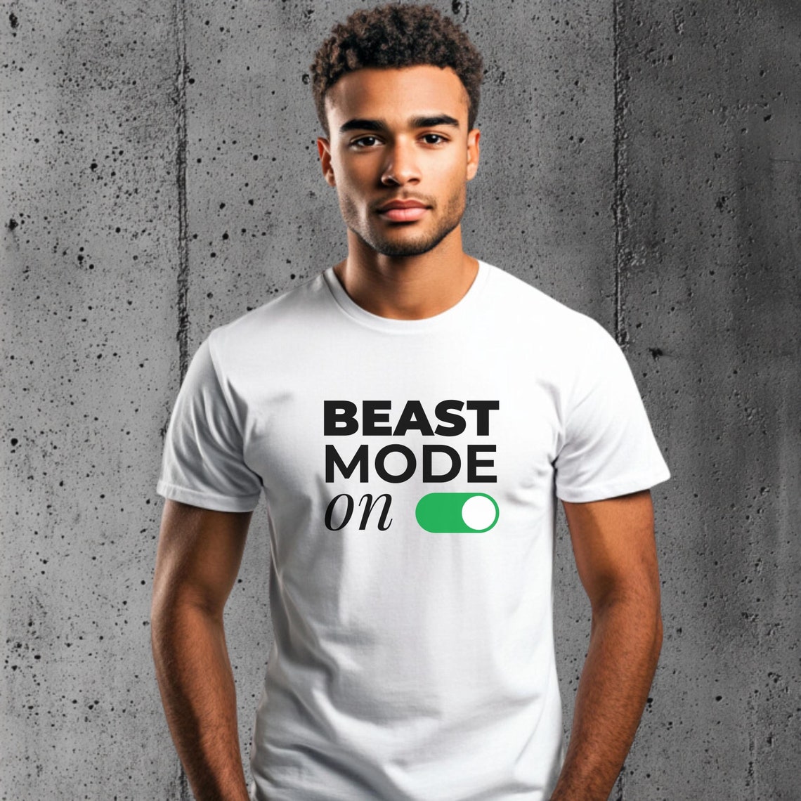 Beast Mode on T-shirt: Motivational Gym Tee - Etsy