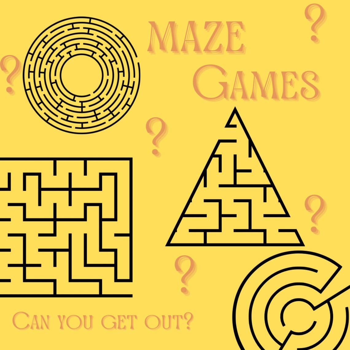 Halloween Maze, Game for Kids, Game for Adults, Halloween Activity ...