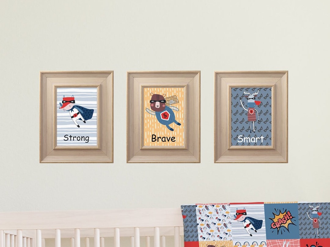 Superhero Baby Gift, Superhero Nursery Print, Superhero Wall Art for ...