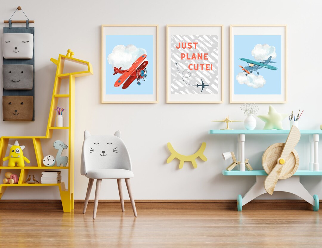 Airplane Nursery Print Airplane Nursery Wall Art Aviation - Etsy