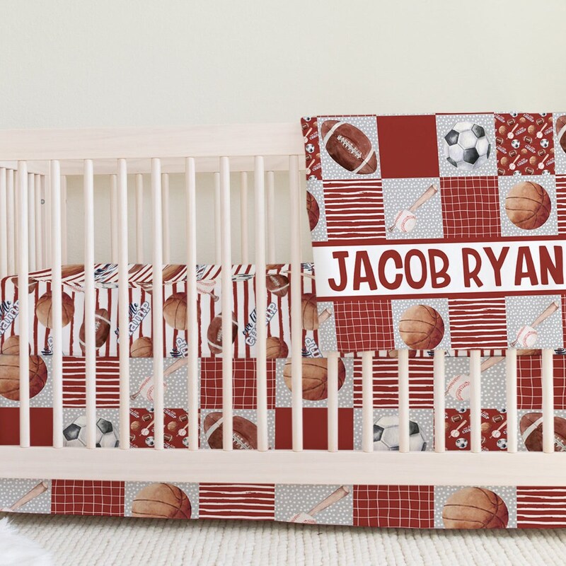 Football Baby Quilt - Etsy