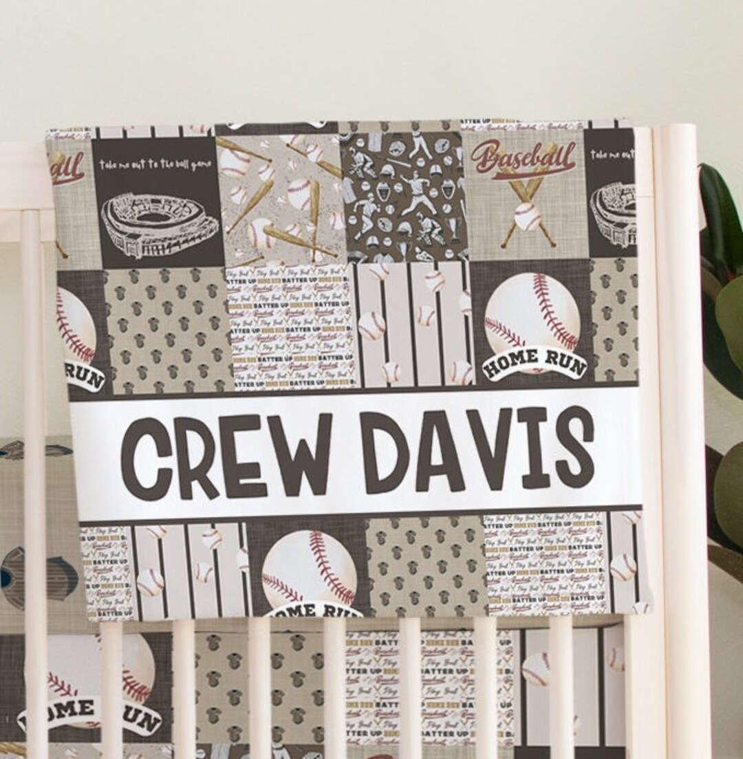 Vintage Baseball Nursery, Vintage Baseball Crib Bedding, Baseball Crib ...