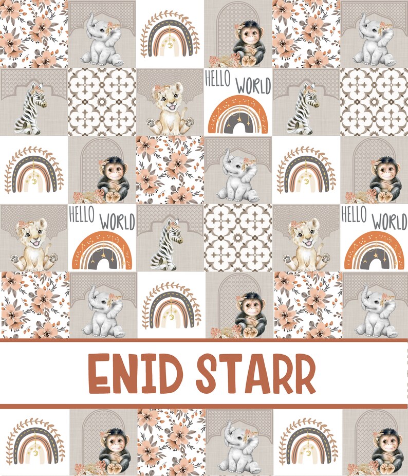 Boho Crib Bedding Set Boho Safari Nursery Decor Blush Crib - Etsy