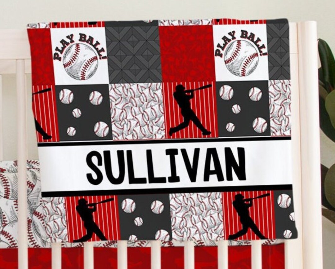 Baseball Crib Bedding Set, Baseball Nursery Bedding, Baseball Baby ...
