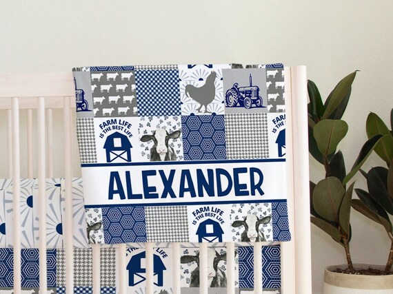 Farm Crib Bedding Set Farm Nursery Baby Boy Farm Bedding - Etsy