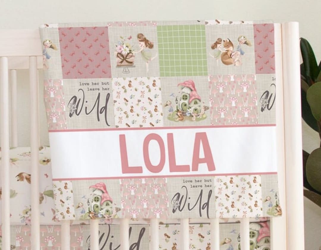 Fairy Crib Bedding, Fairy Crib Set, Fairy Baby Blanket, Cottagecore ...