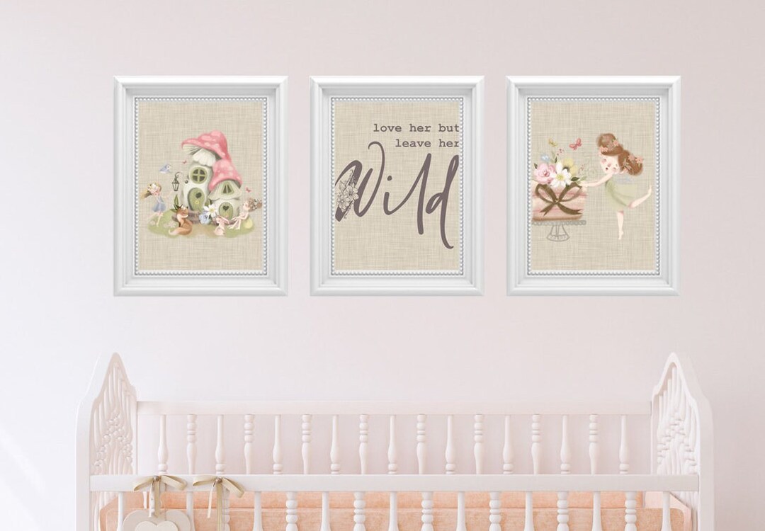 Fairy Tale Nursery Print, Garden Fairy, Fairy Nursery Decor, Nursery ...