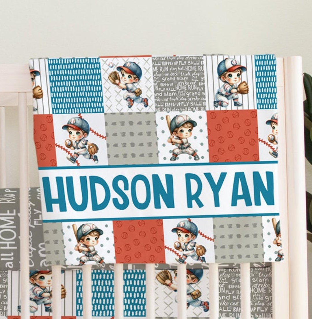 Baseball Crib Bedding, Vintage Baseball Nursery, Baseball Crib Bedding ...
