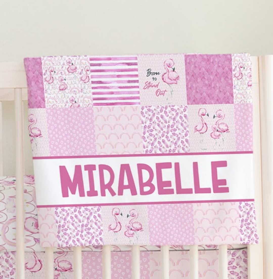 Flamingo Nursery, Flamingo Baby Bedding, Flamingo Crib Sheet, Baby ...