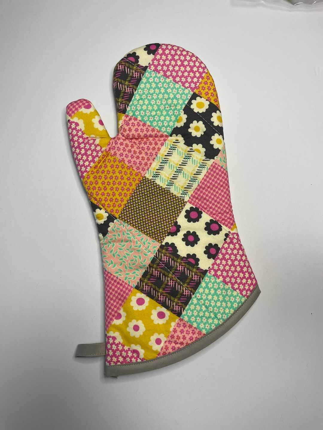 Patchwork Floral Mitt, Oven Glove, Kitchen Accessory, Gift for Cook ...